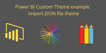 Power BI Custom Theme example - Import json file theme - Power BI Docs