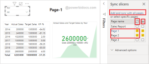 Power BI Sync Slicers | Synchronized Slicers - Power BI Docs