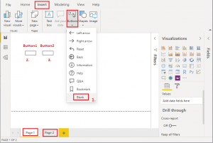 Power BI Page Navigation feature without bookmarks