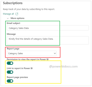 Subscribe Power BI Report & Dashboard - Power BI Docs