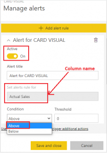 Set Data Alerts in the Power BI Service - Power BI Docs