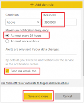 Set Data Alerts in the Power BI Service - Power BI Docs