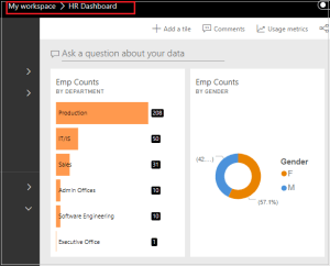 Create a Power BI Dashboard from a Report - Power BI Docs