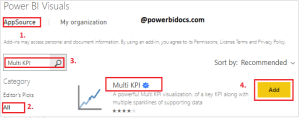MULTI KPI custom visual in Power BI - Power BI Docs