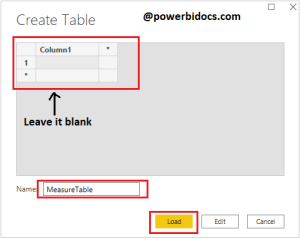 Create a Measure table in Power BI - Power BI Docs