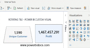Rotating Tile by MAQ Software Power BI Custom Visual - Power BI Docs