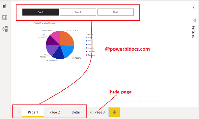 Page Navigator in Power BI - Power BI Docs