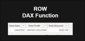 ROW DAX - Power BI Docs