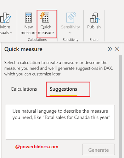 Quick measure suggestions in Power BI - Power BI Docs